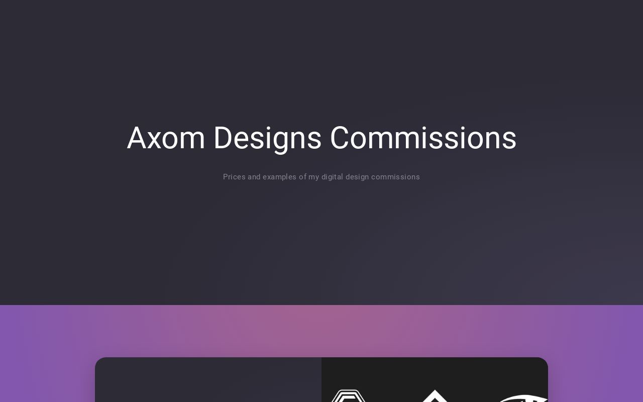 Axom's Commissions